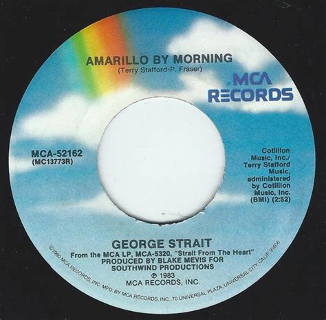 George Strait Amarillo By Morning Releases Discogs