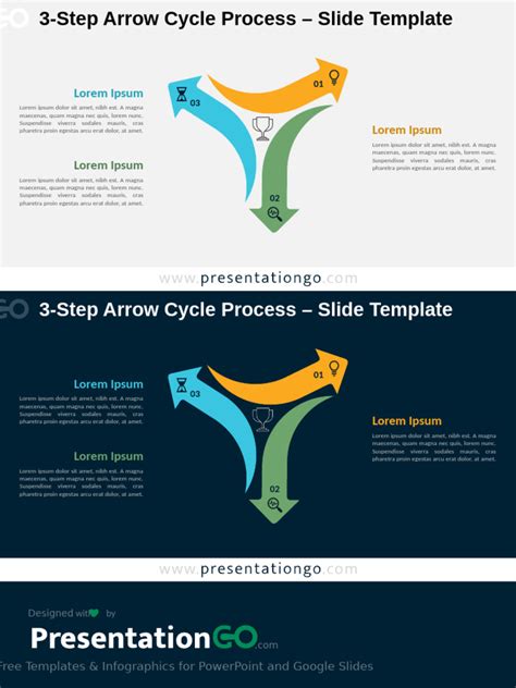 2 1764 3 Step Arrow Cycle Process Pgo 16 9 Pdf