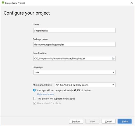 android sqlite tutorial teil 1 sqlite projekt anlegen