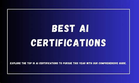 Best Ai Certifications To Pursue In 2025