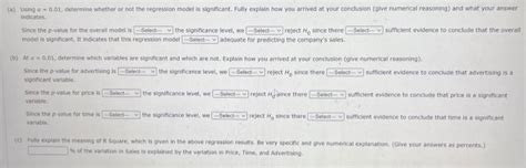 Solved ANOVA a Using α 0 01 determine whether of not the Chegg com