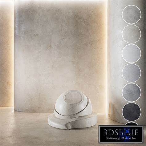 Decorative Poster Concrete Set Seamless 45