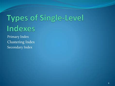 Indexing Structure For Files Pptx