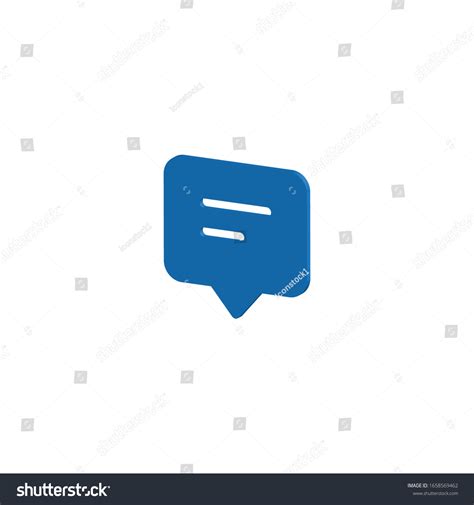 3d Message Icon Comment Symbol Logo เวกเตอร์สต็อก ปลอดค่าลิขสิทธิ์