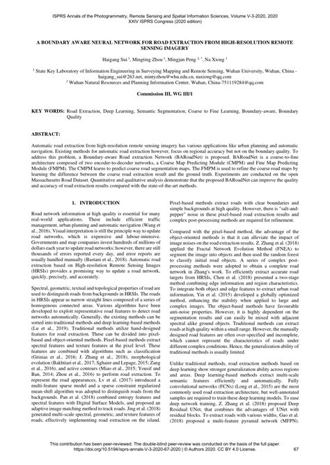 Pdf A Boundary Aware Neural Network For Road Extraction From High Resolution Remote Sensing