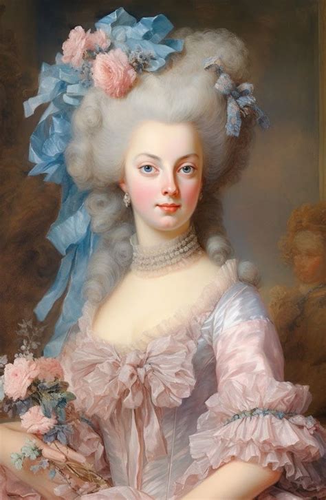 Marie Antoinette Maria Antonieta Reina De Francia Retrato Pastel