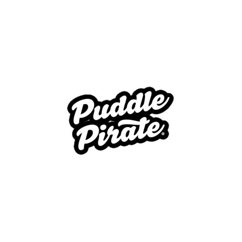 Puddle Pirate Sticker White Puddle Pirate Co