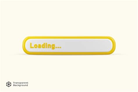premium psd loading bar icon 3d rendering vector illustration