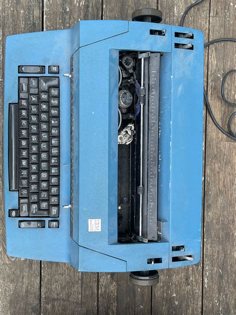 Electric Typewriter IBM Correcting Selectric II In Blue Etsy