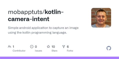 github mobapptuts kotlin camera intent simple android application to
