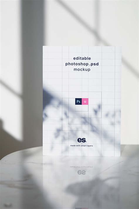 Shadow Poster Mockup Psd