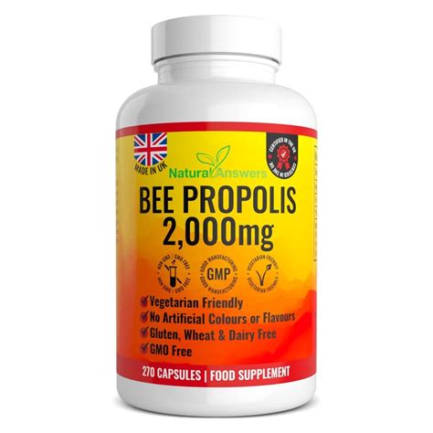 Bee Propolis Mg Capsules Natural Answers