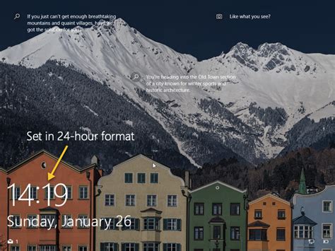 How To Change Lock Screen Clock Format In Windows 10