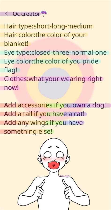 Character Creator☔ Create Your Character Make A Character