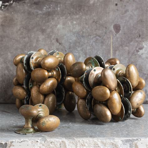 Patinated Brass Oval Door Knobs Lassco Englands Prime Resource For