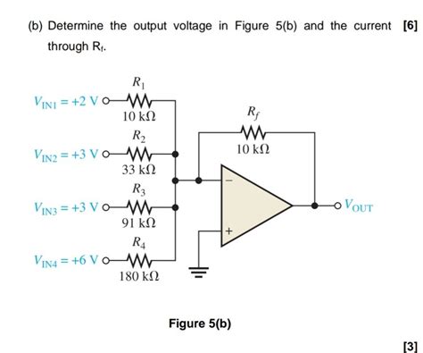 Solved B Determine The Output Voltage In Figure 5 B And