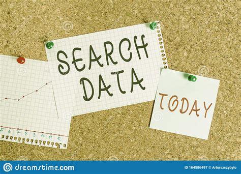 Word Writing Text Search Data Business Concept For Efficient Retrieval Of Specific Items From A