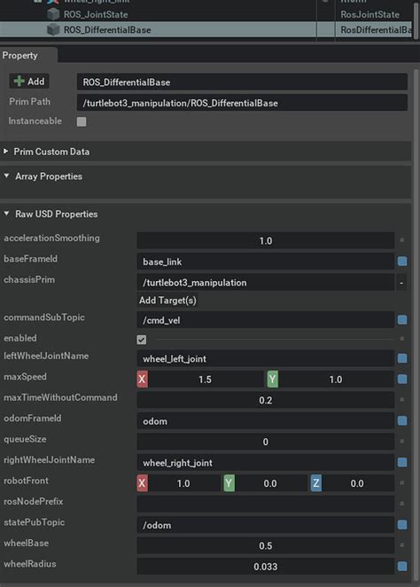 multiple joint drive types for turtlebot3 with open manipulator isaac