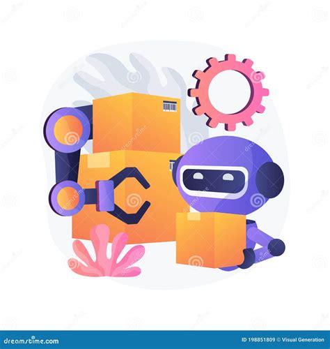 Labor Substitution Abstract Concept Vector Illustration Stock Vector