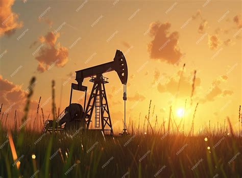 Premium Ai Image Underground Petrol Extraction Platform With Crane Generative Ai