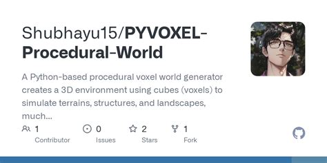 github shubhayu15 pyvoxel procedural world a python based procedural