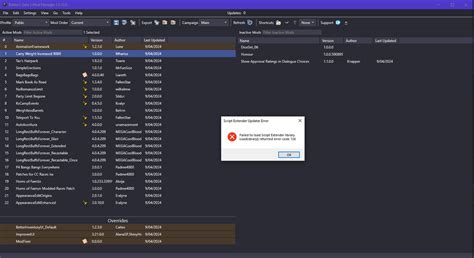 Game Still Launches But All Mods Using Script Extender Dont Work And