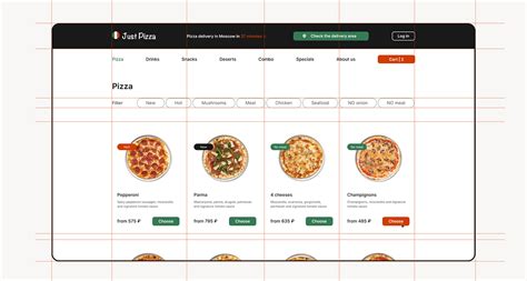 Just Pizza Website On Behance