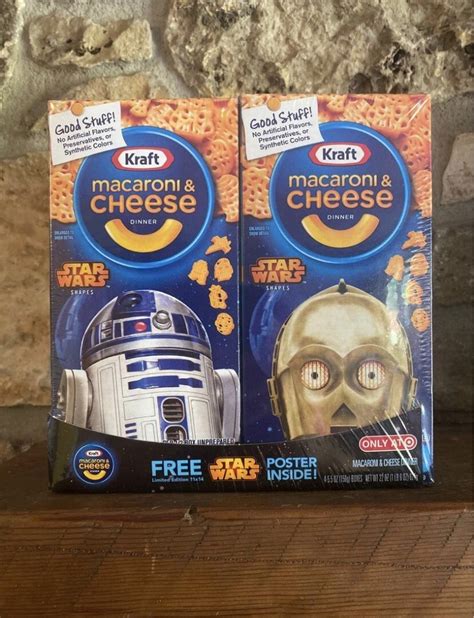 2015 Star Wars Kraft Macaroni And Cheese 4 Boxes 1 Of Each With