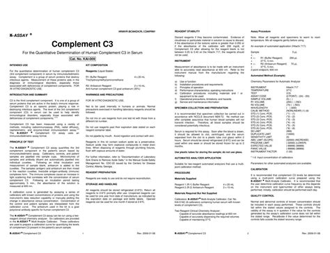 Complement C3 Lab Mark