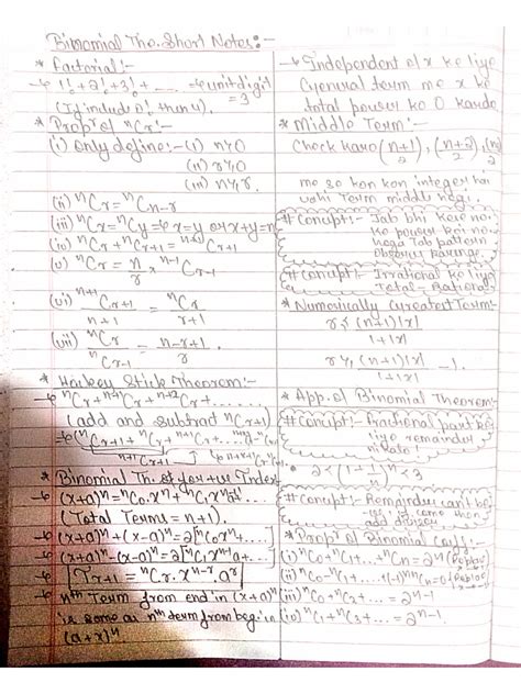 Binomial Short Notes Pdf Binomial Short Notes Pdf