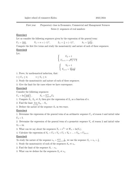 series 2 sequences of real numbers pdf sequence arithmetic