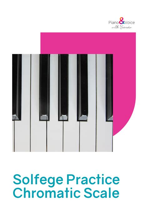 Chromatic Solfege Scale Practice For Singers Solfege Learn Music