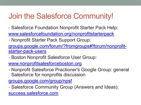 Intro To Salesforce For Nonprofits Pptx
