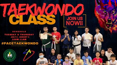 Pace Academy Our Taekwondo Classes Are Now Back Due To