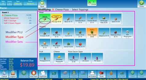 Setting Up Modifiers Help