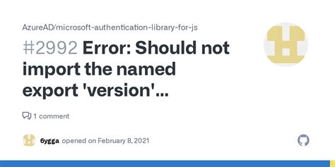 error should not import the named export version imported as