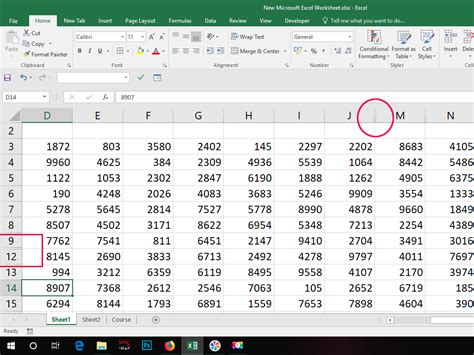 Excelintoexcel Active Cell Merge Cells Row Hide Column Hide