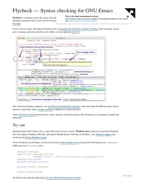 Flycheck Pdf Creative Commons License Computer Science