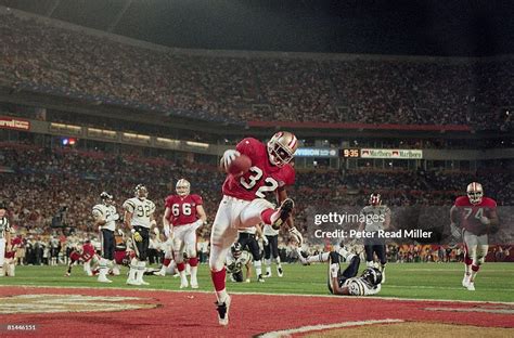 Super Bowl Xxix San Francisco 49ers Ricky Watters Victorious After