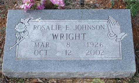 Rosalie Ellen Johnson Wright 1926 2002 Find A Grave Memorial