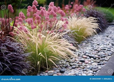 Ornamental Grasses In A Xeriscape Garden Karl Foerster Grass