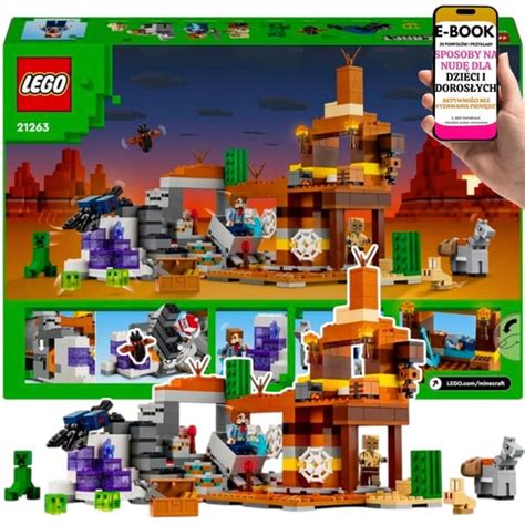Lego Minecraft Kopalnia Badlands Creeper™ 21263 Kreatywny Prezent