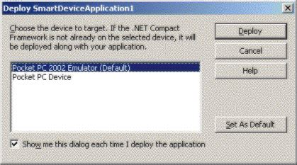 Using The NET Compact Framework