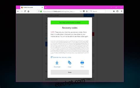 Como Configurar A Autenticação De Dois Fatores No Firefox