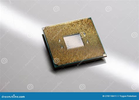 Pins Of A Amd Ryzen 5 Cpu Processor On Grey Background Editorial Photo Image Of Blue