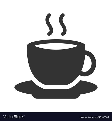 Tea Coffee Icon Royalty Free Vector Image Vectorstock