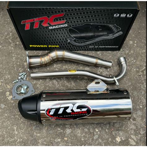 Trc Racing Power Pipe Original Silver For Xrm125 Rs125 Xrm110 Shopee Philippines