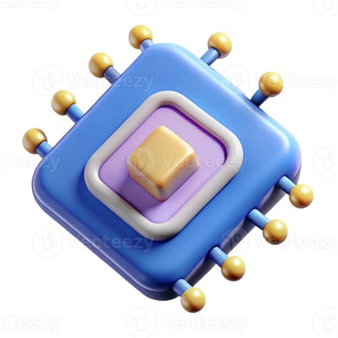 Beautiful Classic Quantum Computing Chip Icon Premium 59929770 Png