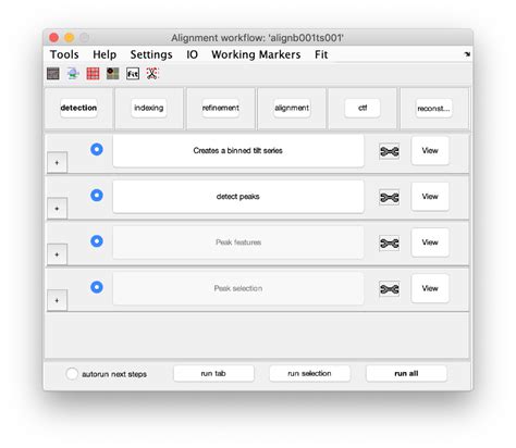 Walkthrough On GUI Based Tilt Series Alignment Dynamo