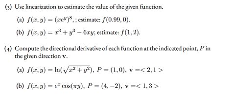 solved 3 use linearization to estimate the value of the